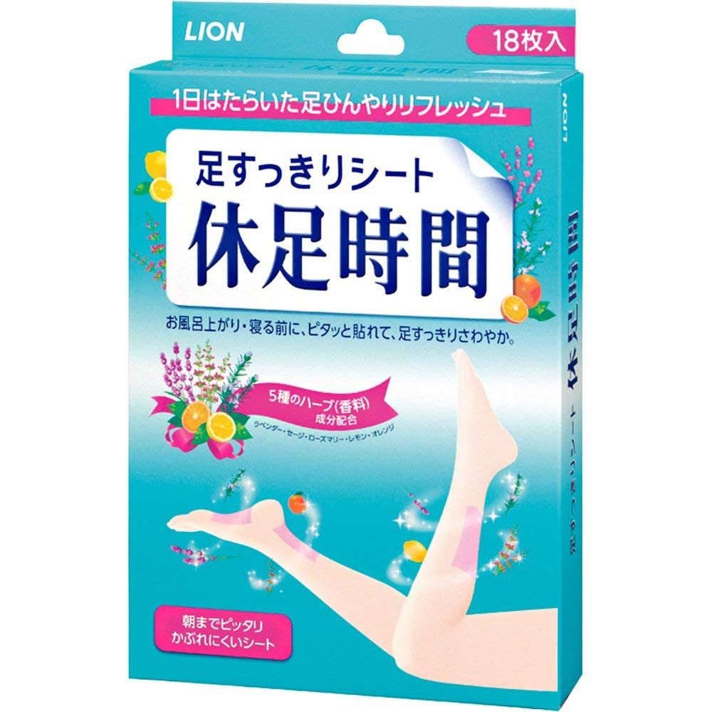 LION Японские охлаждающие пластыри для ног